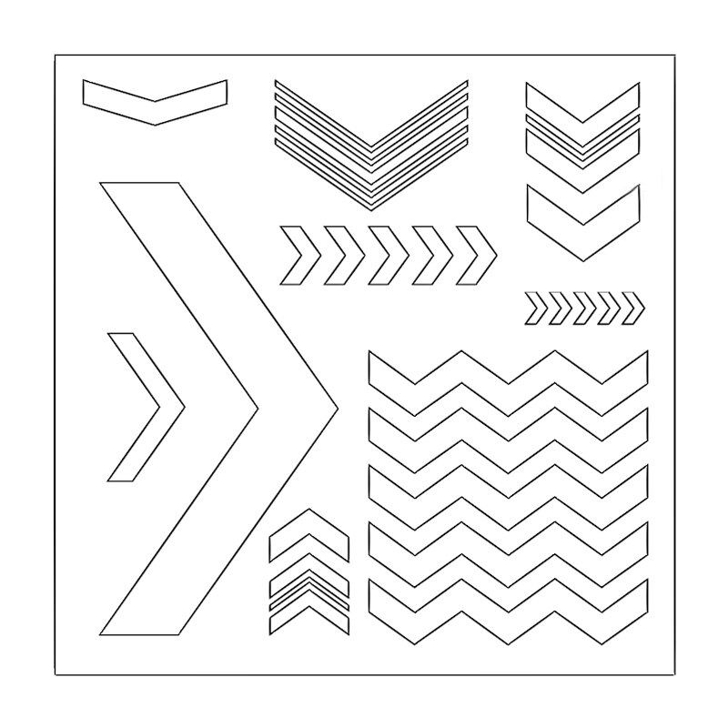V for Chevron Stencil for DIY Scrapbooking Decorat... – Vicedeal