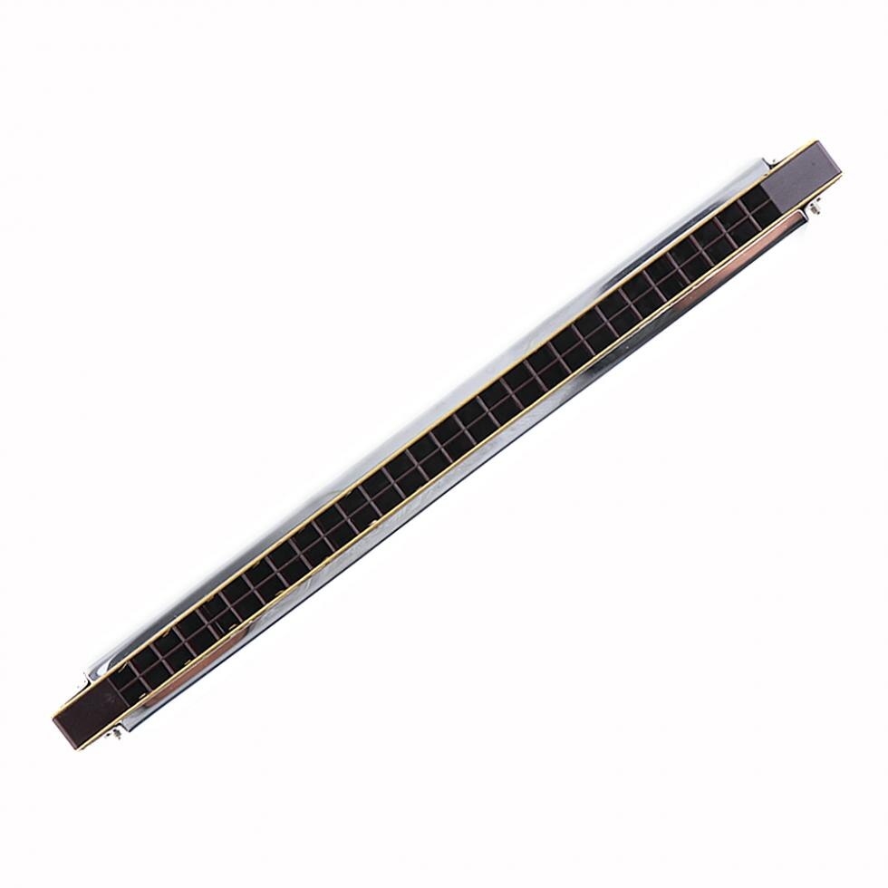 28 Holes Silver Complex Tone Harmonica Diatonic Bl... – Grandado