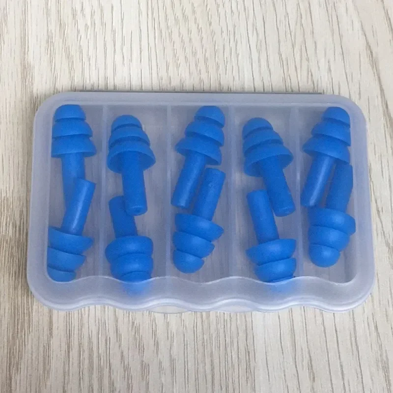 5 Pairs Ear Plugs Sound Insulation Waterproof Sili... – Grandado
