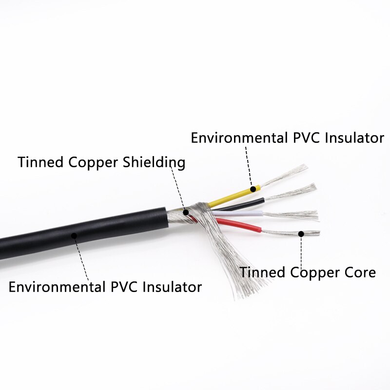 1M 22AWG UL2547 Shielded Wire Signal Cable 2 3 4 5... – Vicedeal