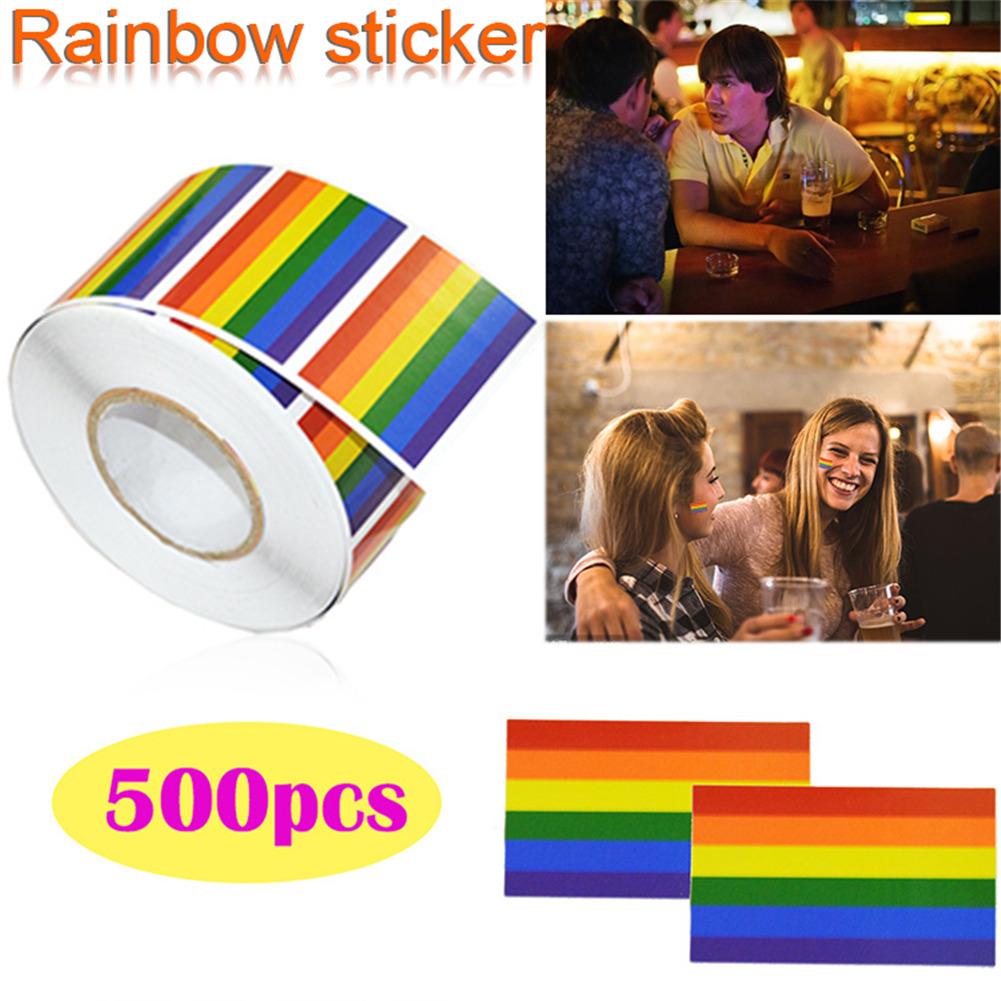 Rainbow Flag LGBT Sticker Rainbow Wall Stickers Fo... – Grandado
