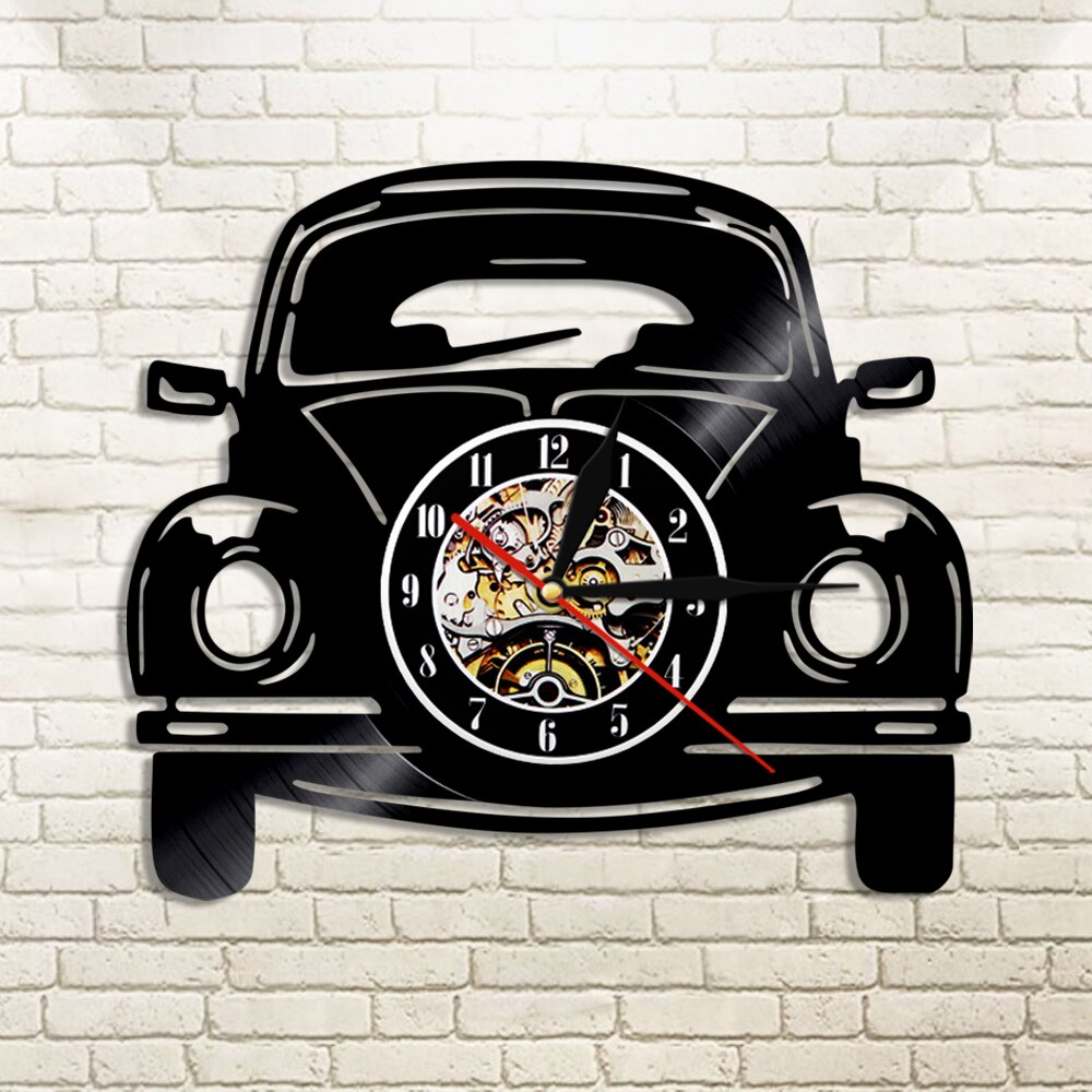12" Car Vintage Vinyl Record Wall Clock Automotive... – Vicedeal