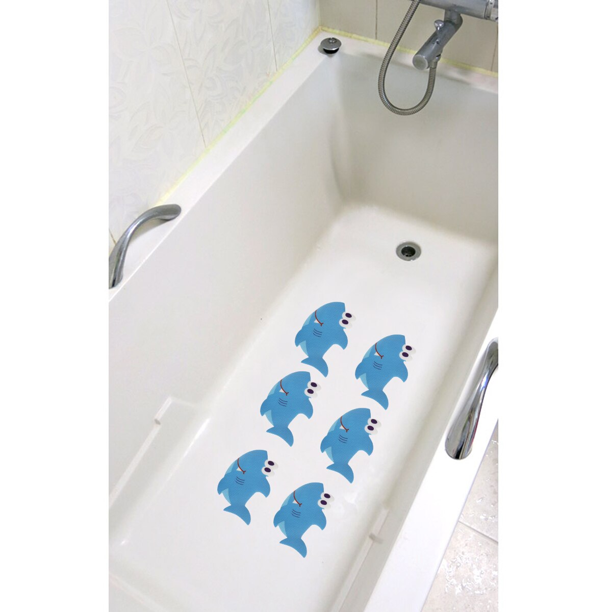 5 pcs Safety Treads Cute Shark Pattern Non Slip Ap... – Vicedeal