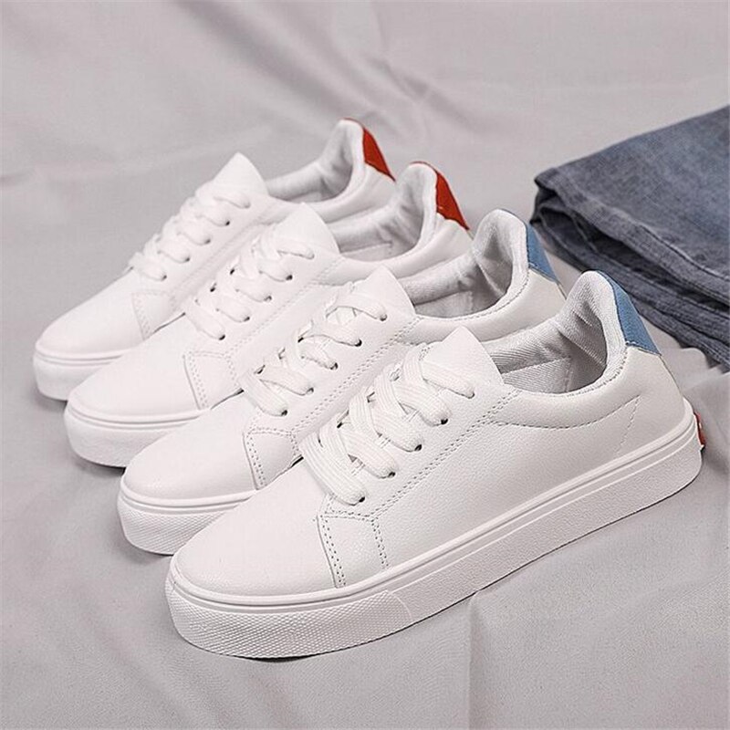 YXHK simple love letter pattern small white shoes ... – Grandado
