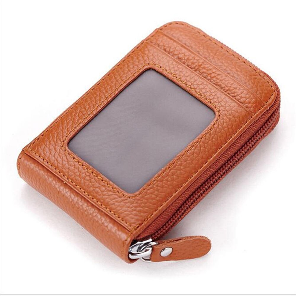 Leather Unisex Card Holder Wallets Female Credit C... – Vicedeal