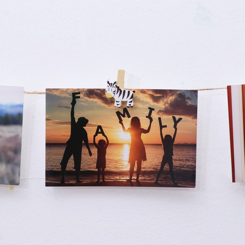 8pcs Animal Panda Clips Wooden Home Paper Clip Car... – Grandado