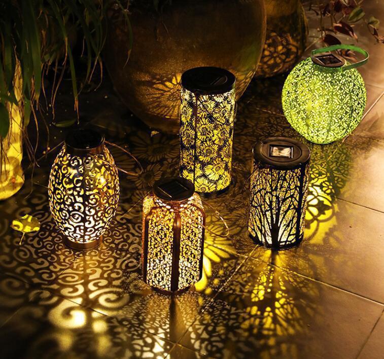 Led Solar Lantaarn Outdoor Solar Metalen Opknoping... – Grandado