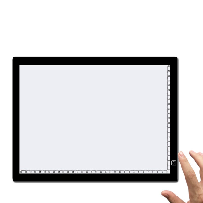 A4 Dimmable LED Drawing Copy Pad with Scale USB Po... – Vicedeal