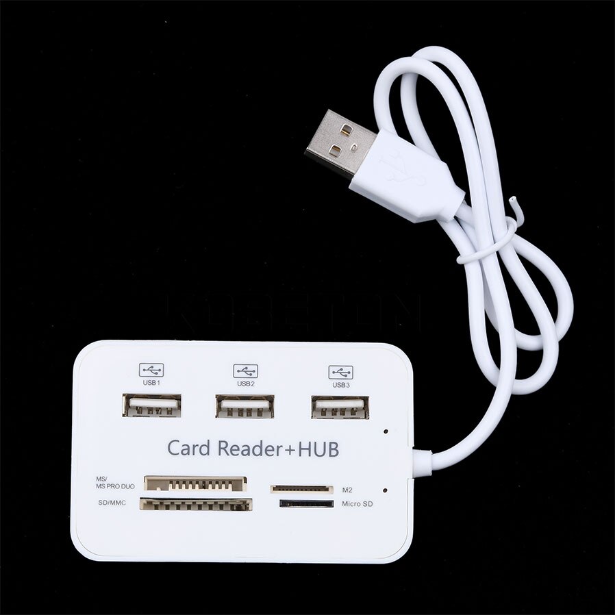 Kebidumei Multi Kaartlezer Hub 3 Port USB HUB Spli... – Grandado