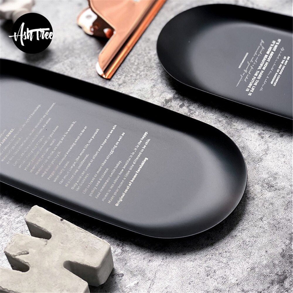 Scandinavian Metal Storage Plate with Lettering No... – Grandado