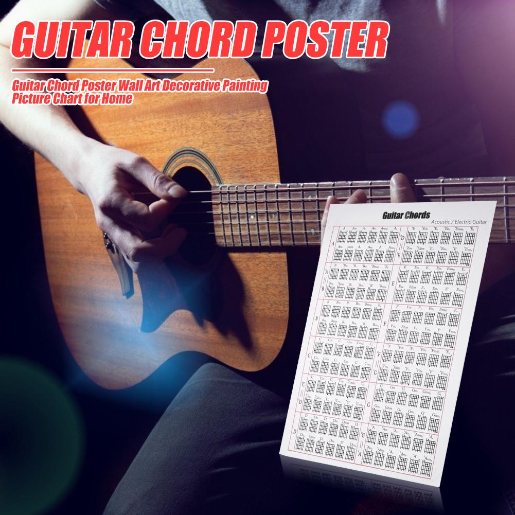 Guitar Chord Poster Skillful Manufacture Guitar Ch... – Grandado