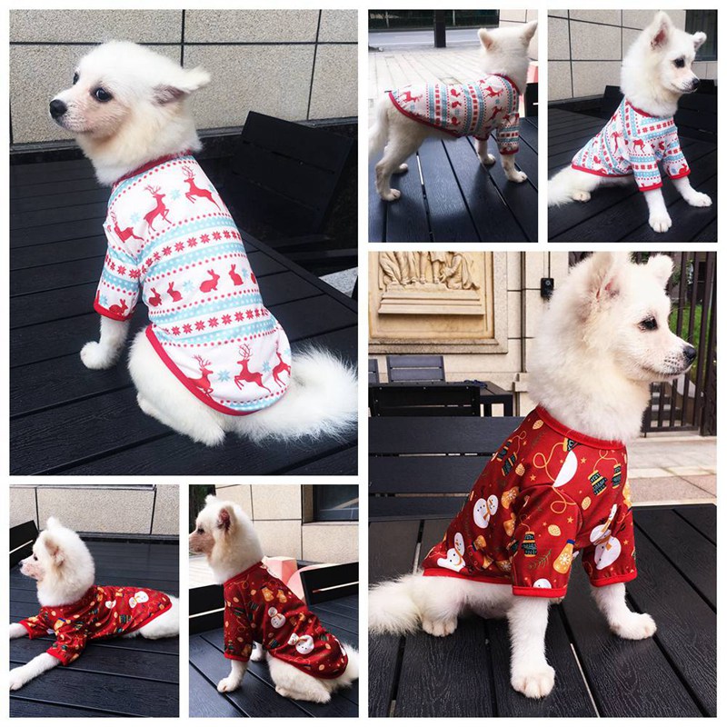 Pet Dog Clothes Christmas Costume Cute Cartoon Clo... – Grandado