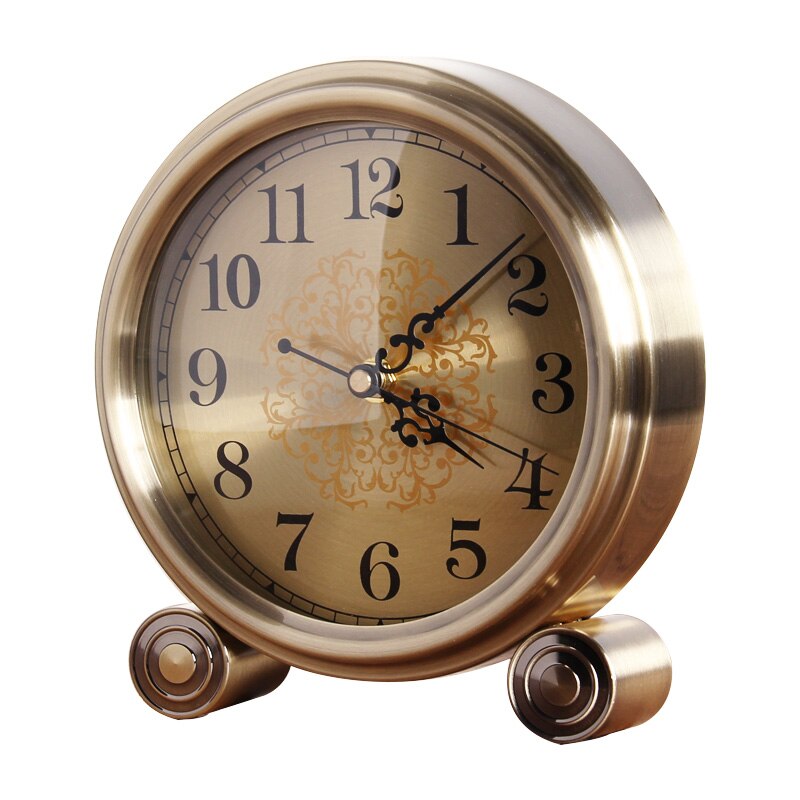 Retro Metal Table Clock Modern Desk Watch Clock Ho... – Grandado