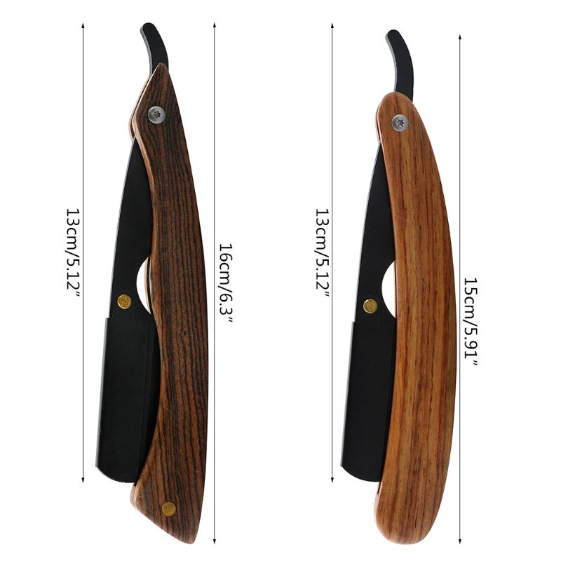 Vintage Manual Shaving Razor Wood Handle Straight ... – Vicedeal