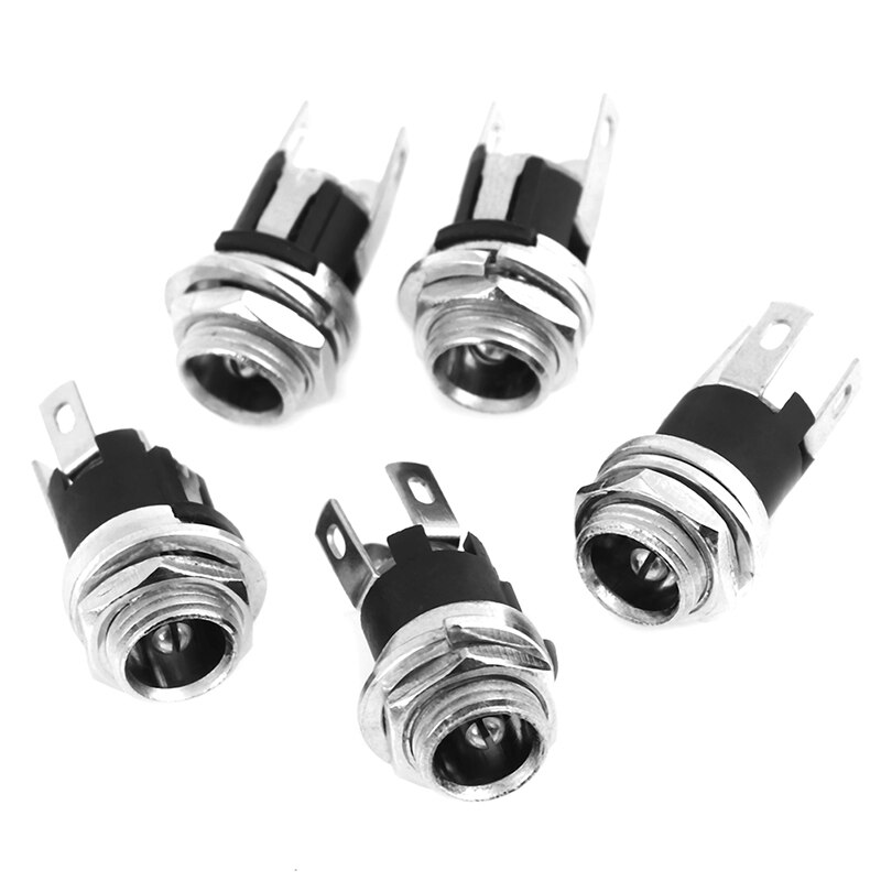 5Pcs 5.5X2.1Mm Dc Voeding Jack Socket Female Panel... – Grandado