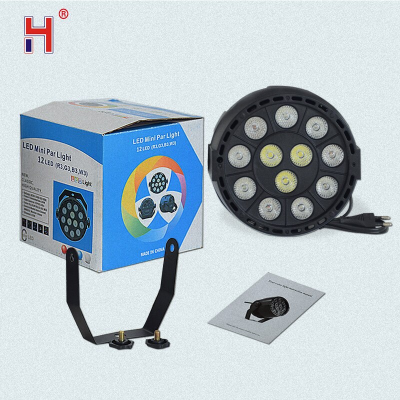 Led Flat Par 12x3W RGBW 4 Color dmx Stage Wash Lig... – Grandado