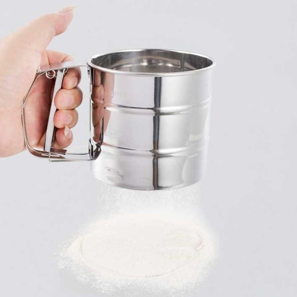 Handheld Flour Shaker Stainless Steel Mesh Sieve C... – Grandado