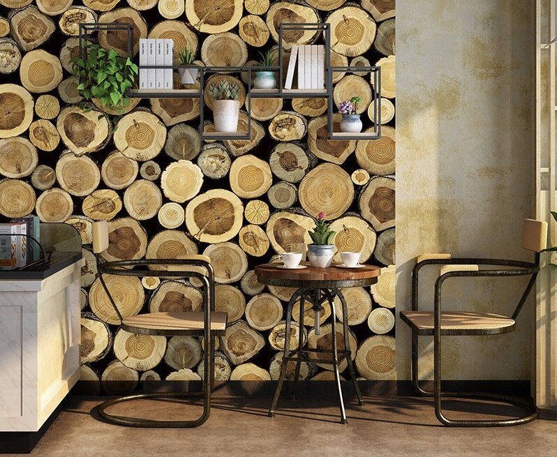 3D Schil En Stok Behang Vintage Houten Paneel Beha... – Grandado