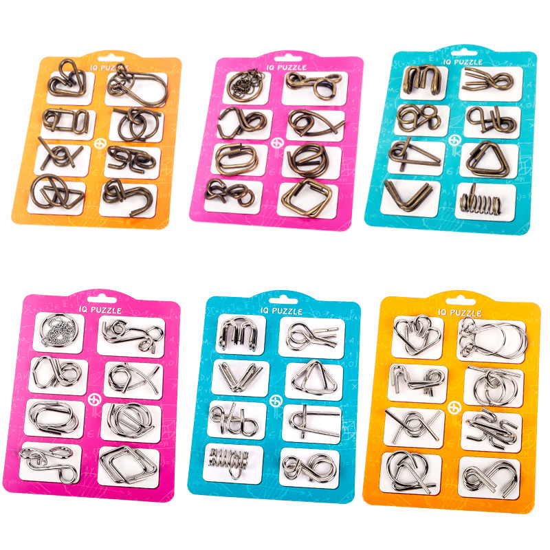 IQ Mind Brain Teaser Puzzles Children 3D Handmade ... – Grandado