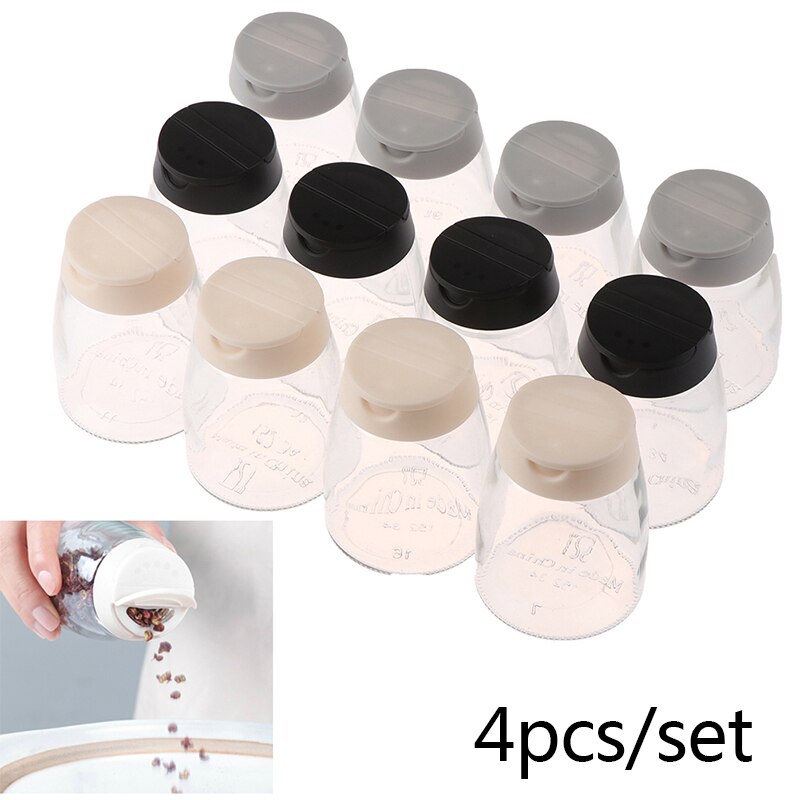 4 adet/takım kalınlaşmak çeşni şişesi şeffaf cam b... – Grandado