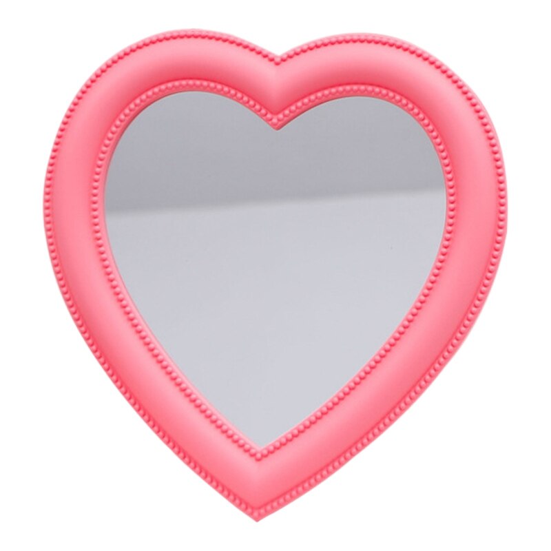 Pink Love Mirror Desktop Vanity Mirror Wall Mounte... – Grandado