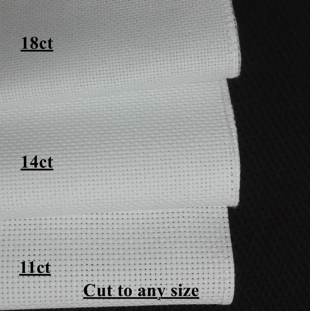 Oneroom kruissteek stof Aida 18ct wit kruissteek s... – Grandado