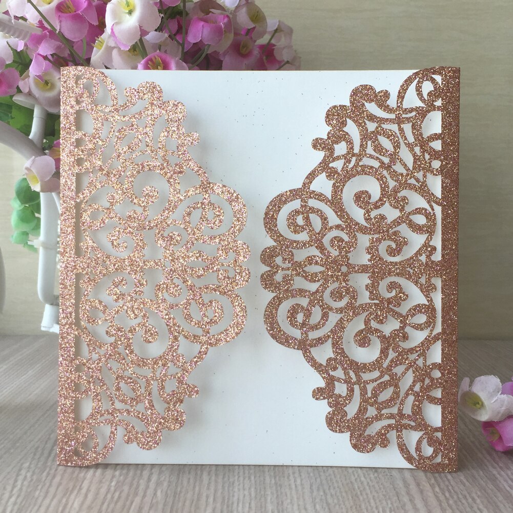 50pcs glitter paper luxury party wedding decoratio... – Grandado