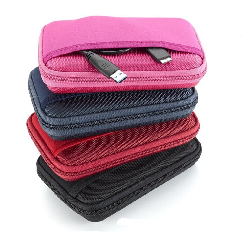 Kleurrijke Portable Hard Drive Case Bag Pouch voor... – Vicedeal