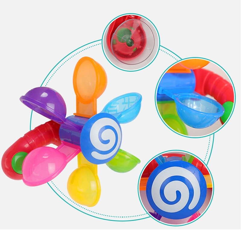 Baby Bath Toys Play in Scoop Water Mini Windmill W... – Grandado