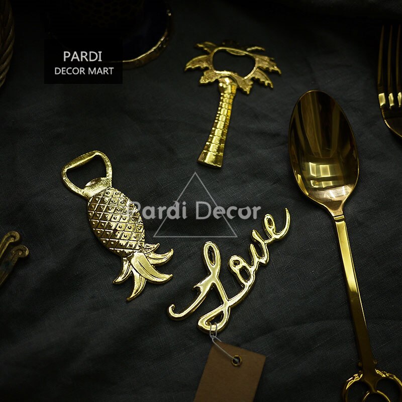 Goldene flamingo/ananas bier flasche opener coconu... – Vicedeal