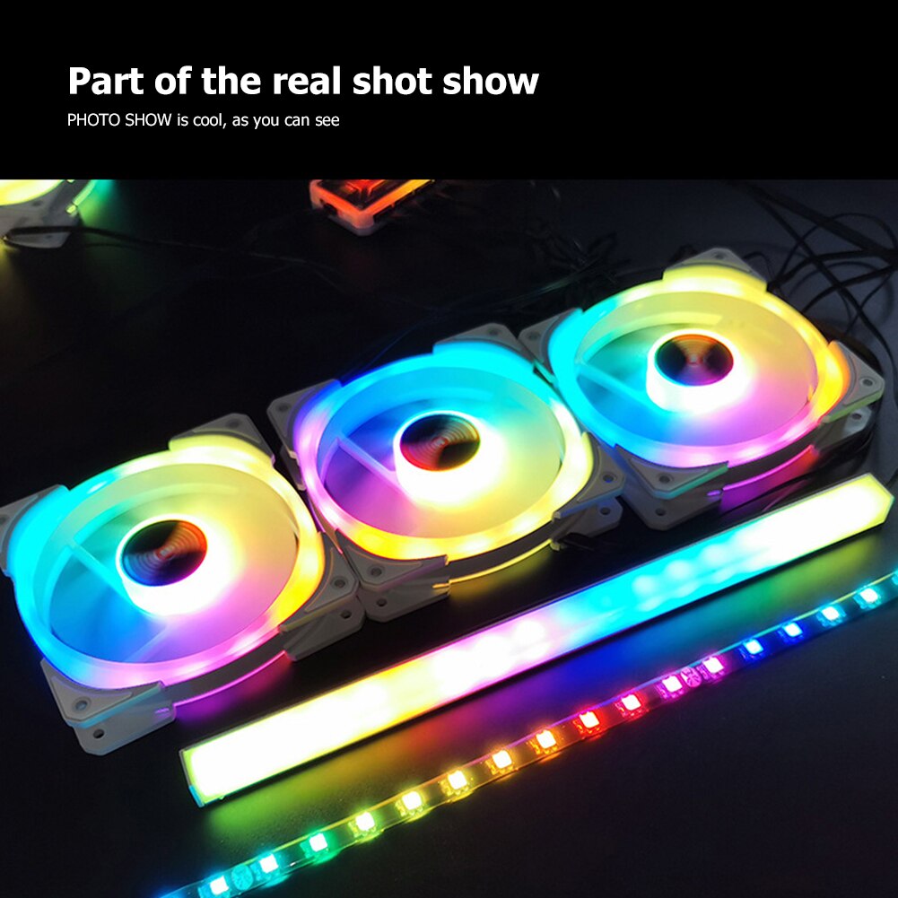 120mm Computer Case Fan 6Pin RGB Chassis Cooling F... – Grandado