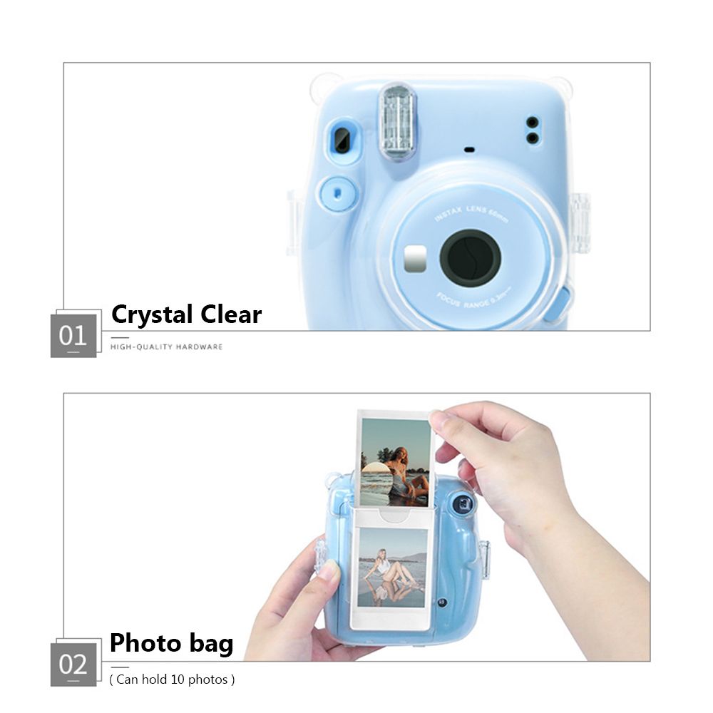 Shockproof Transparent Sticker Photo Bag Camera Co... – Grandado