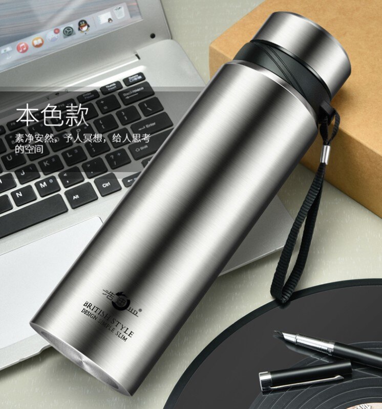 Water Fles 600 800 1000Ml Rechte 304 Roestvrij Sta... – Vicedeal