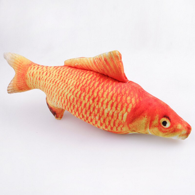 Fish Shape Cat Favor Fish Training Stuffed Fish Pi... – Grandado