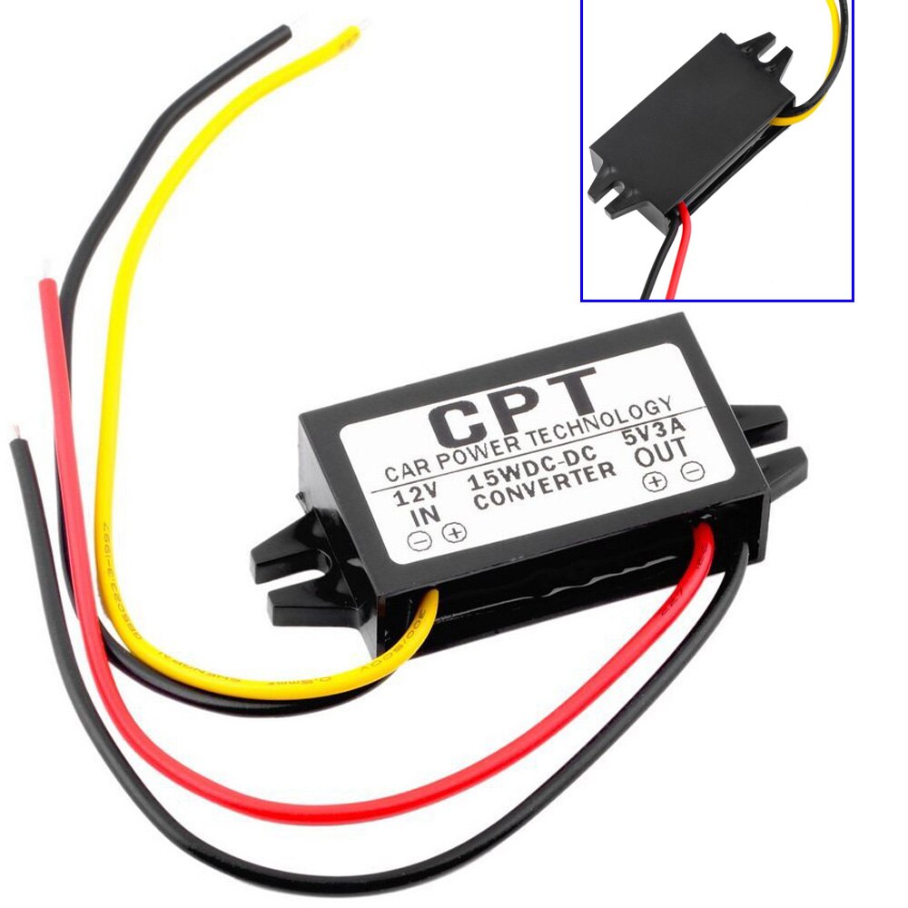 Auto DC Converter Step Down 12V To 5V 3A 15W Power... – Grandado