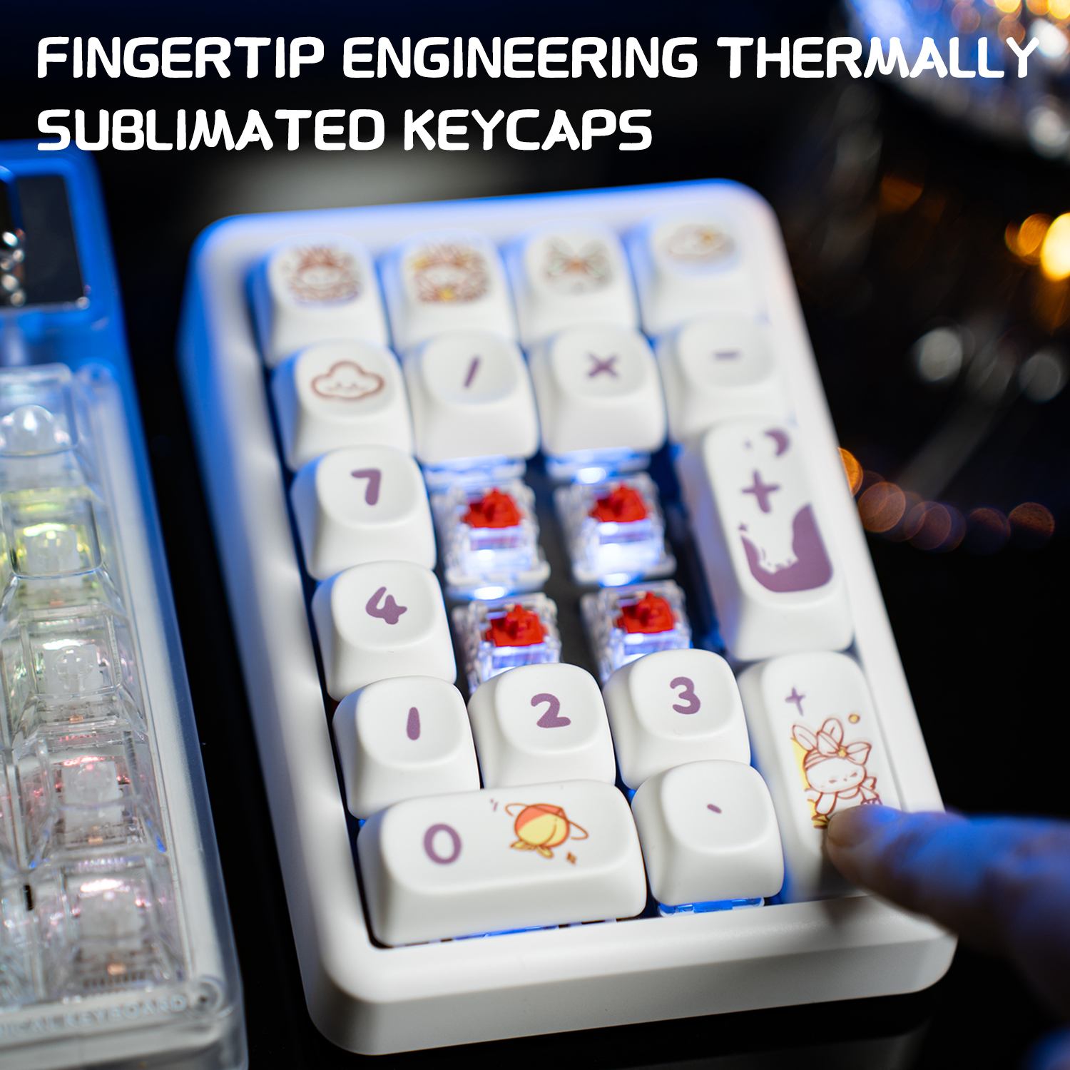 21-Key Wireless Mechanical Keyboard Number Pad Tri... – Grandado