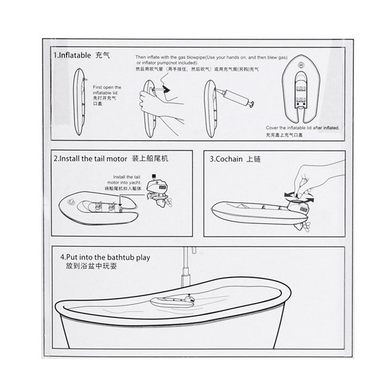 3pcs Mini Inflatable Paddle Boat Baby Bathing Cloc... – Grandado