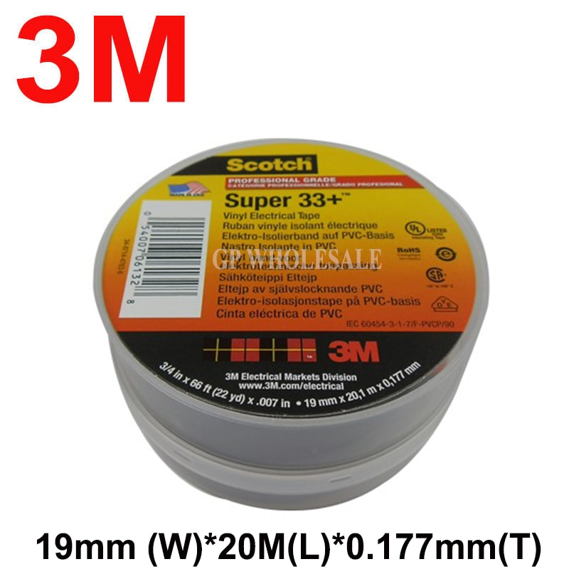 Original 3M Scotch Super 33 + PVC Elektrische Isol... – Vicedeal