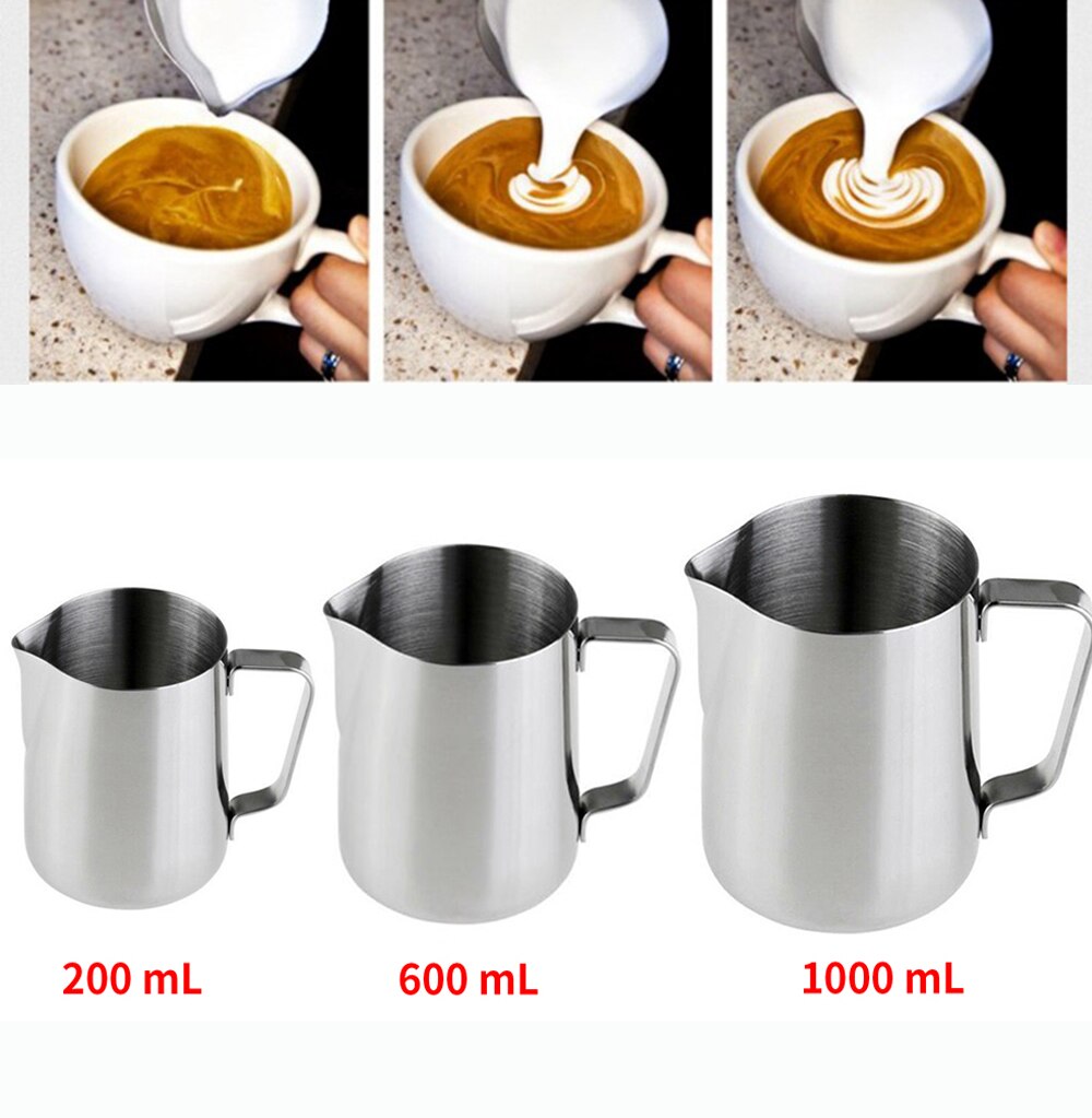 Stainless Steel Milk Frothing Jug Frother Coffee L... – Grandado