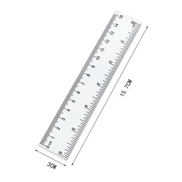 Plastic Ruler 6/8/12 Inch Standard/metric Rulers S... – Vicedeal