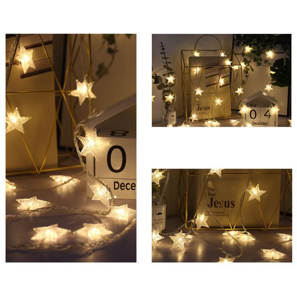 10 Leds Star Curtain LED String Light Fairy 1.5M S... – Grandado
