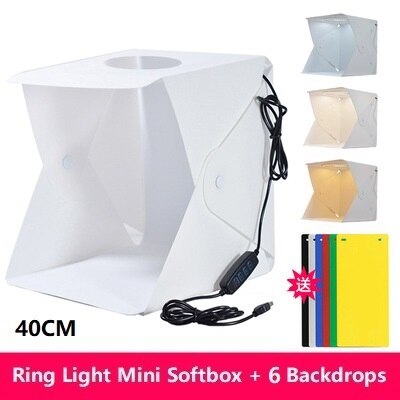 40CM LED Softbox Portable Photography Photo Studio... – Grandado