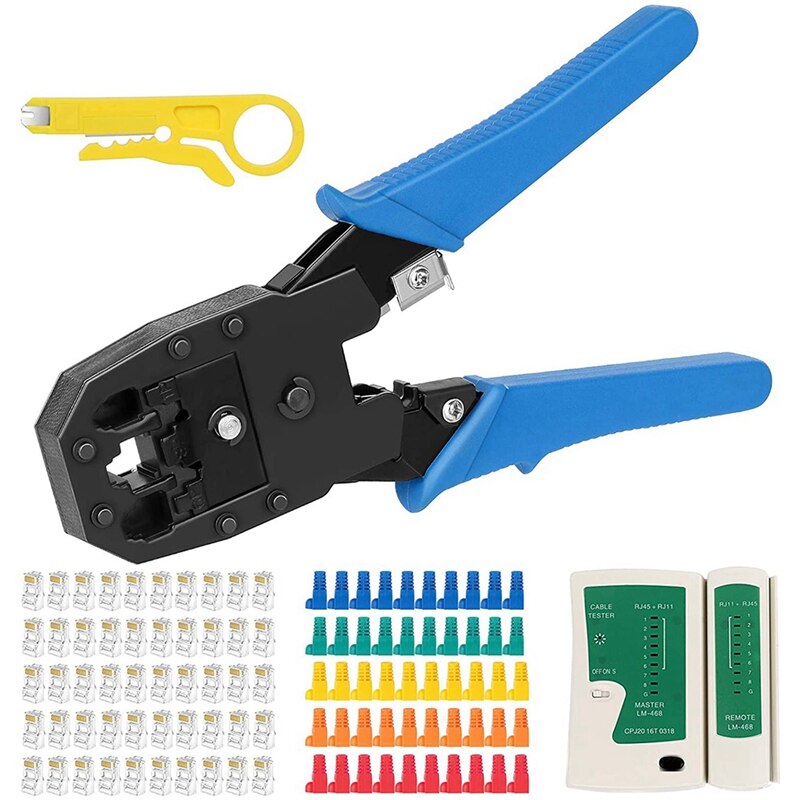 Kit de herramientas de crimpado RJ45, juego de her... – Grandado