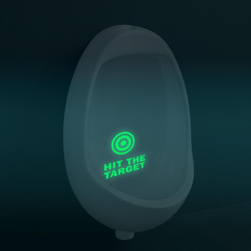 HIT THE TARGET Toilet Stickers Glow in the Dark Lu... – Vicedeal