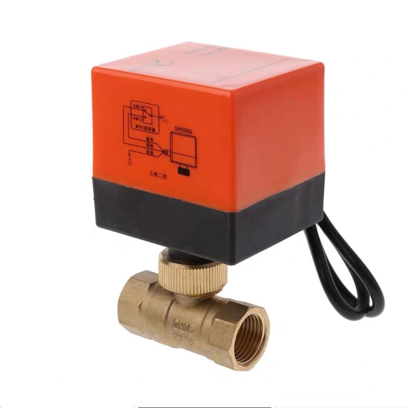 Motorized Ball Valve AC 220V 2 Way 3-Wire Brass El... – Grandado