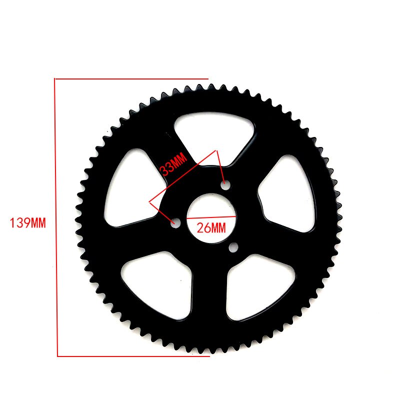 25H 62T 64T 66T 68T 70T 72T Tand 26Mm Achter Ketti... – Grandado