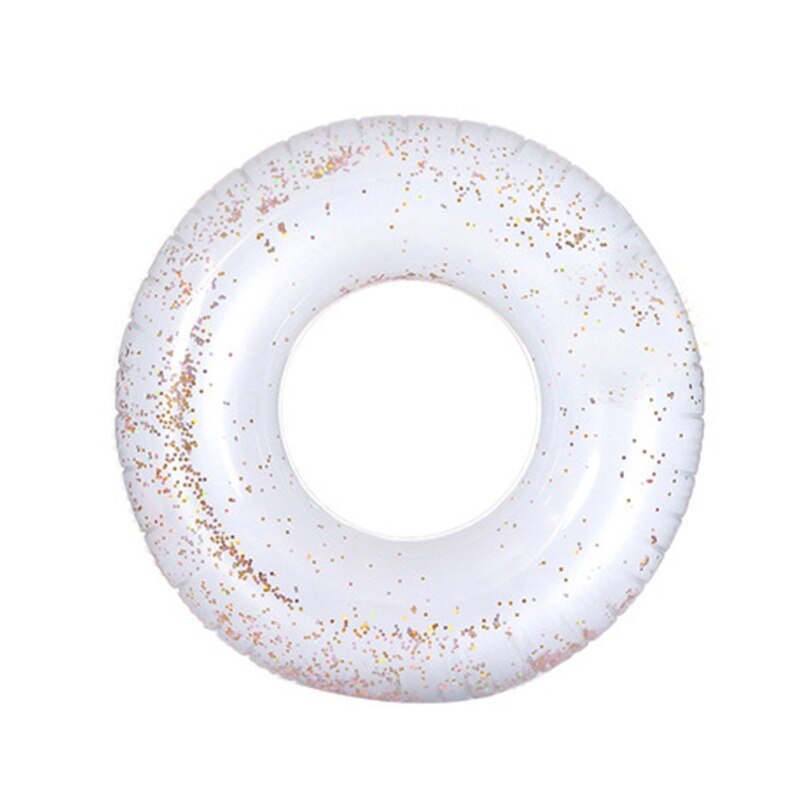 45-75cm Transparent Glitter Pool Foats Swimming Ri... – Grandado