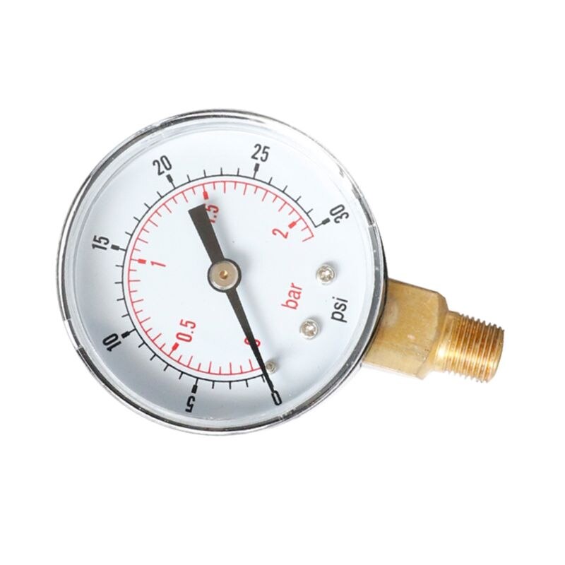 Pressure Gauge 52mm 1/4" BSPT Vertical 15,30,60,10... – Grandado