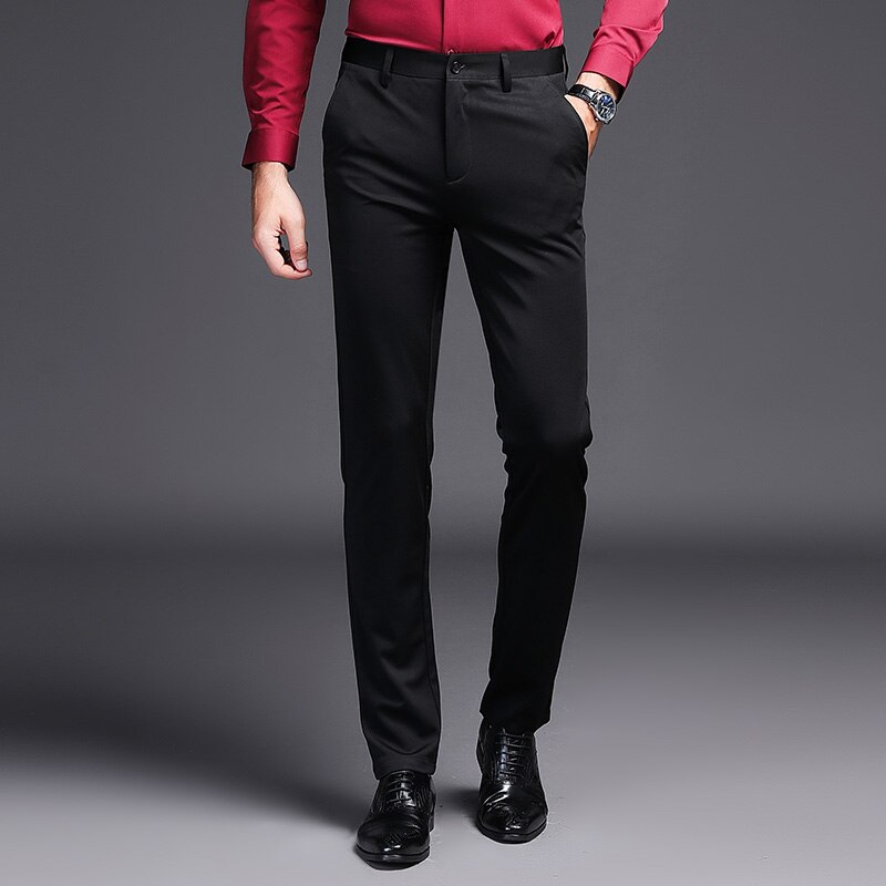 Heren Pak Broek Business Klassieke Broek Mannen Ju... – Vicedeal
