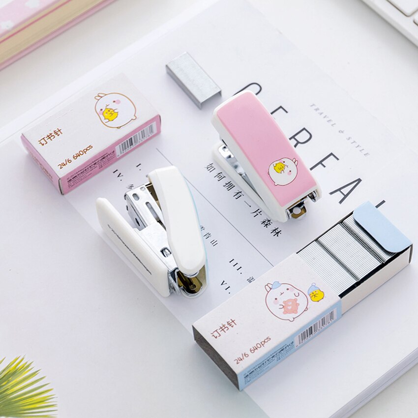 1 Set Mini Stapler with 640 Staples, Desk Stapler,... – Grandado